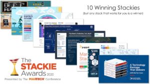 51 martech stacks shared in the 2020 Stackie Awards, beautifully illustrated examples of modern ...